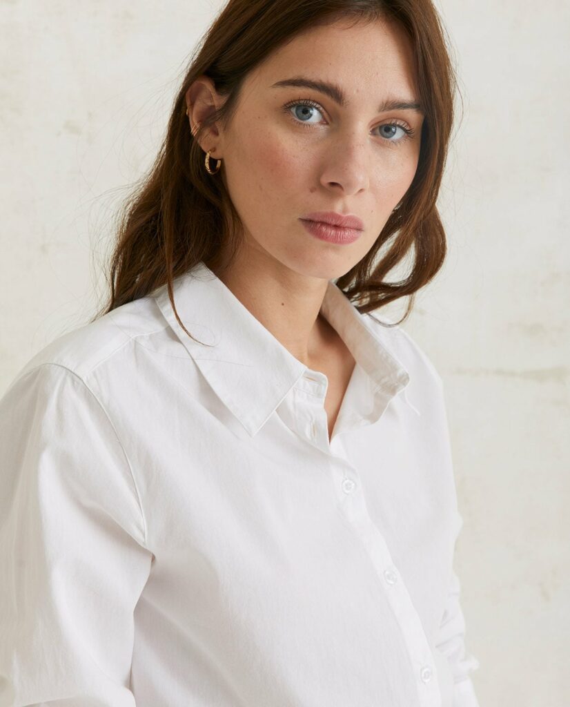 Košile Carli White - Green Butik