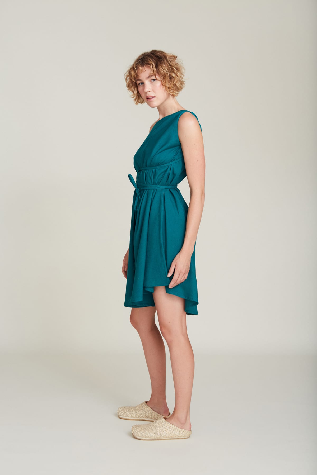 Šaty Daphne Short Emerald Green - Green Butik