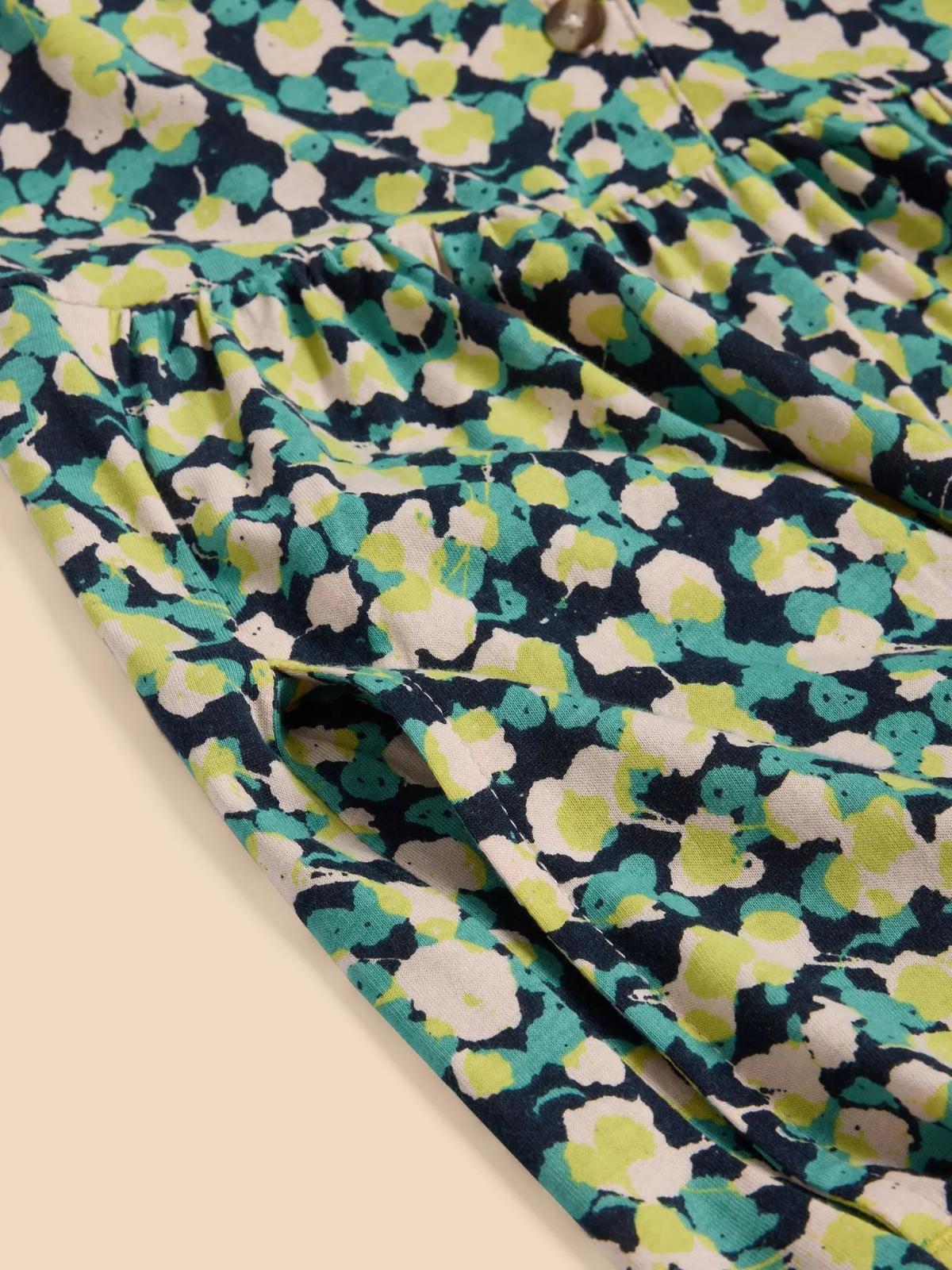 Šaty Naya Short Navy - Green Butik