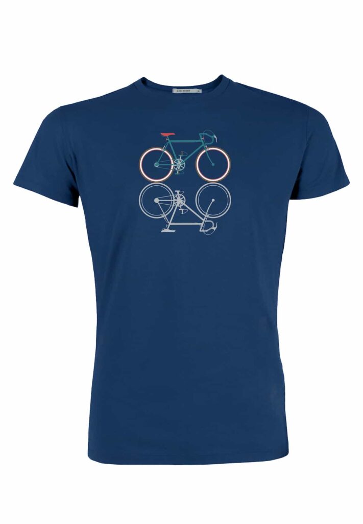 Tričko Bike Shape modré - Green Butik