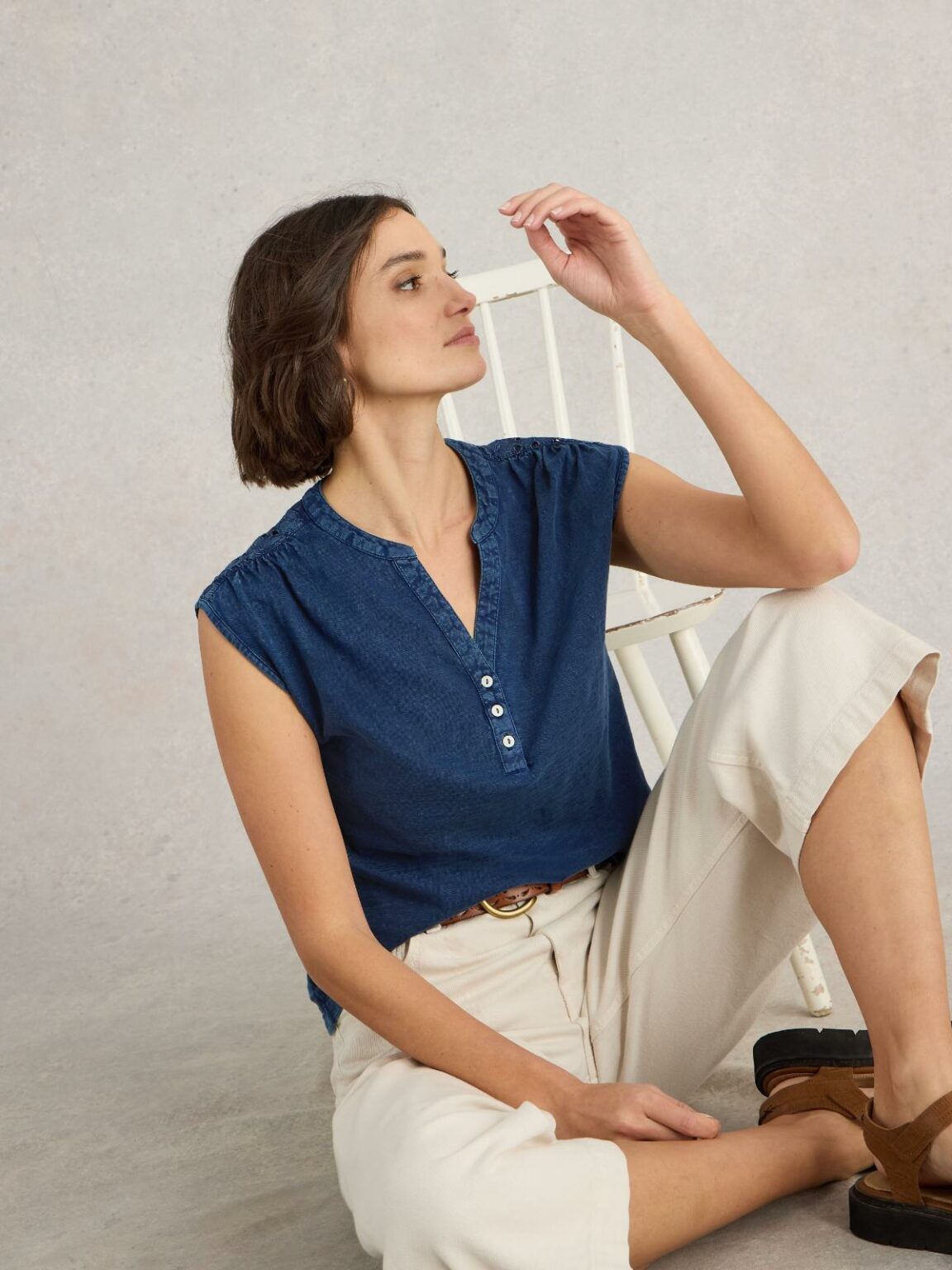 Top Dina Indigo - Green Butik